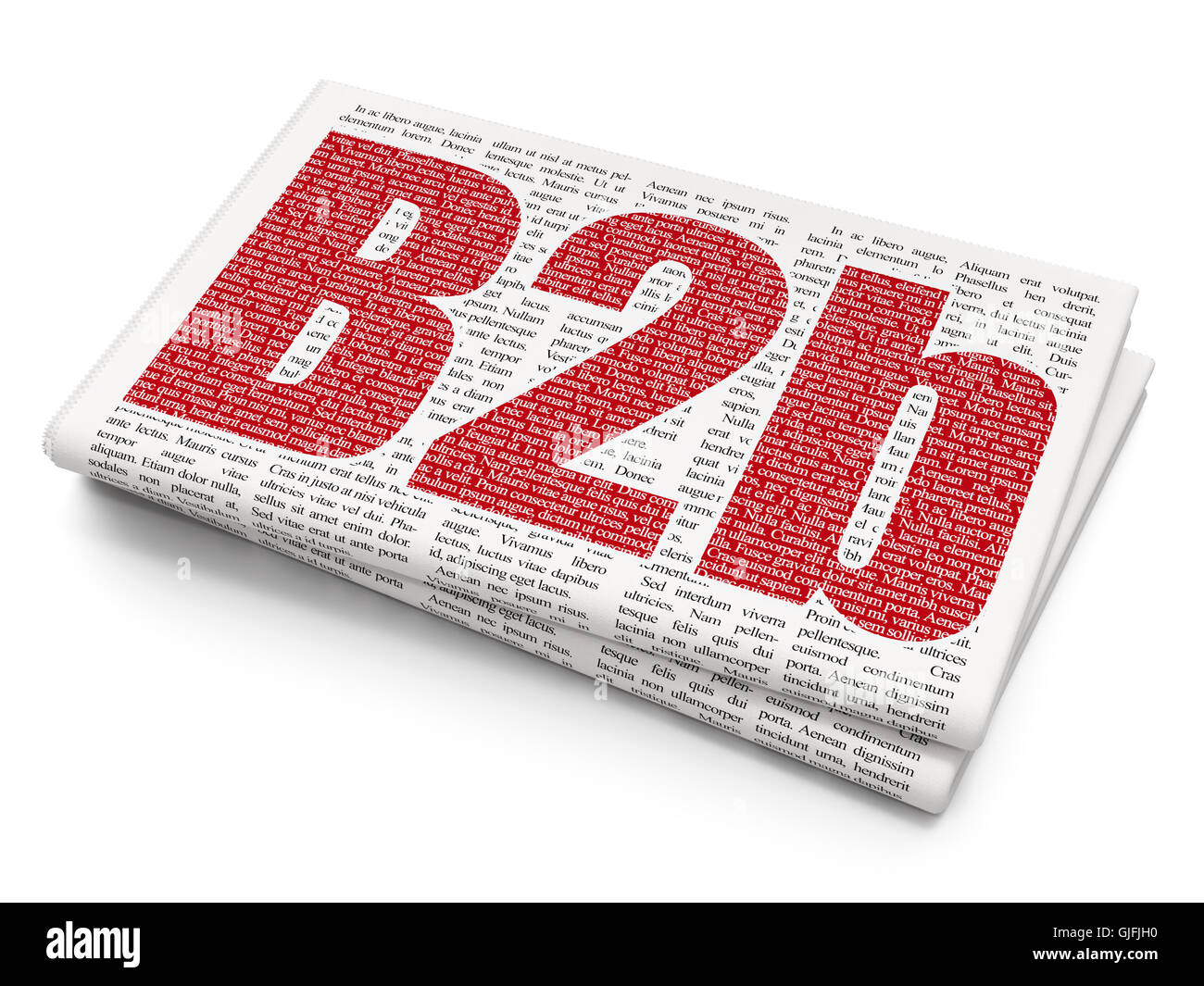 Business concept: B2b on Newspaper background Stock Photo - Alamy