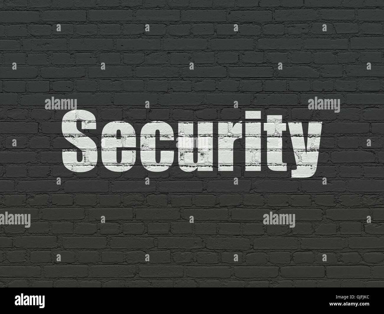 Privacy concept: Security on wall background Stock Photo - Alamy