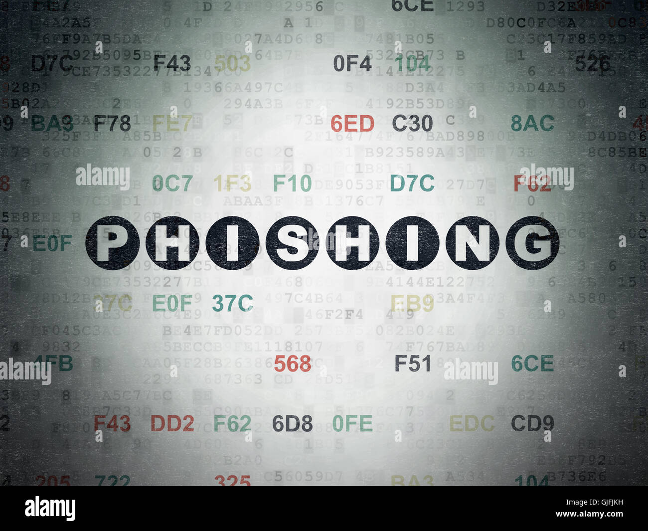 Security concept: Phishing on Digital Data Paper background Stock Photo ...