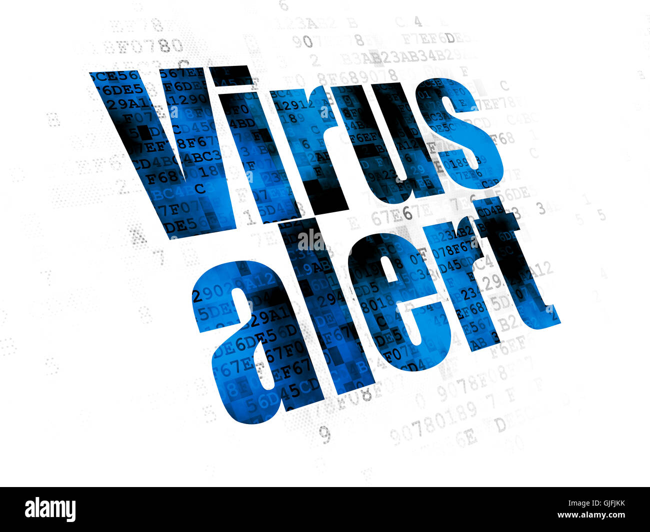 Security concept: Virus Alert on Digital background Stock Photo - Alamy