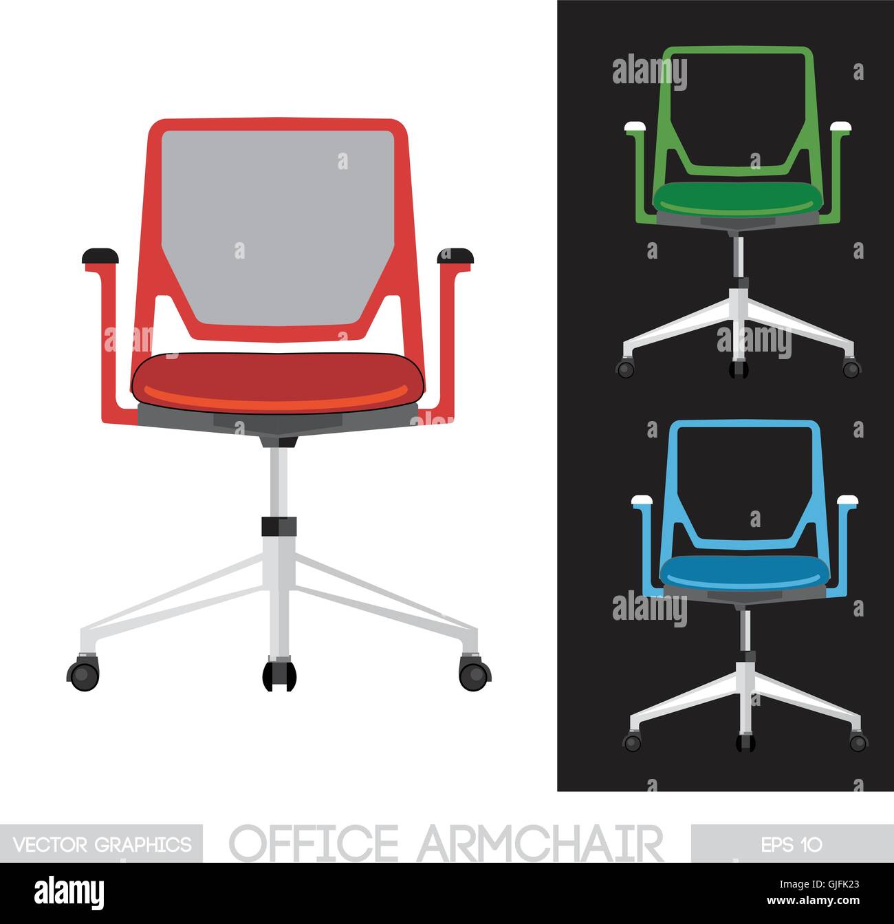 Office armchair set. Digital vector image Stock Vector Image & Art - Alamy