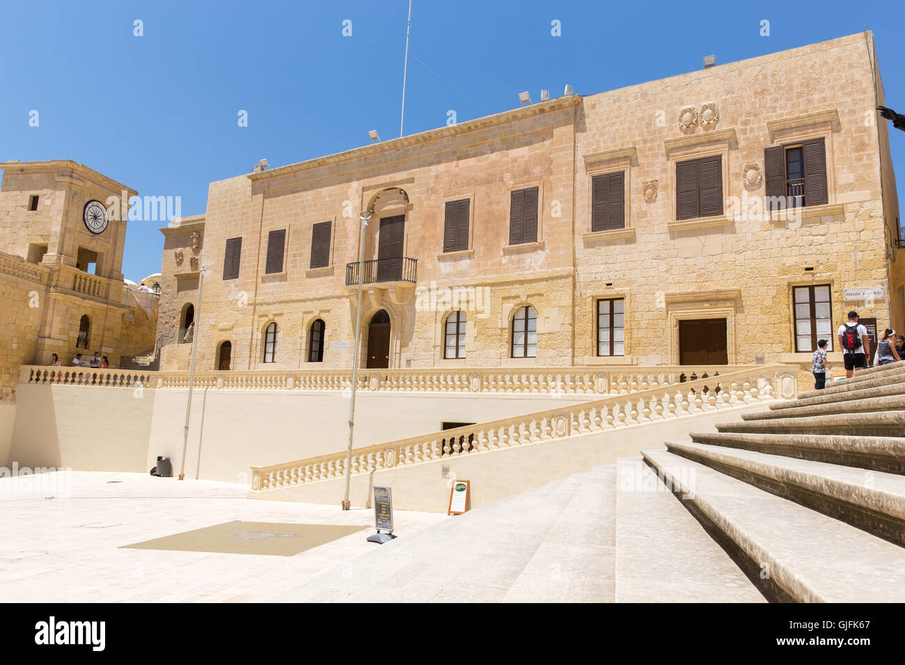Inside the Citadel in Victoria on the Maltese Island of Gozo Stock ...