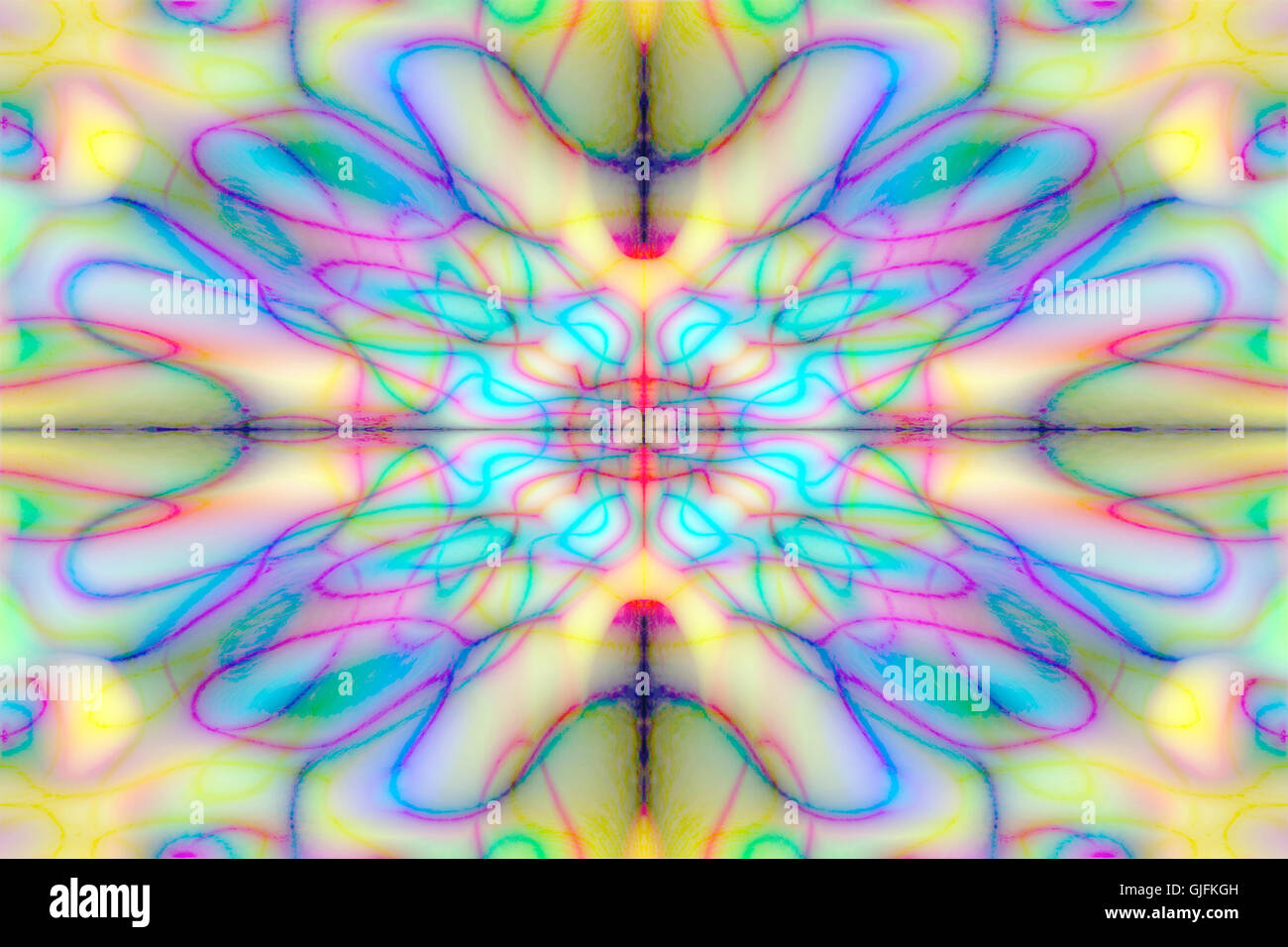 Colourful yellow, red and blue lines pattern Stock Photo - Alamy