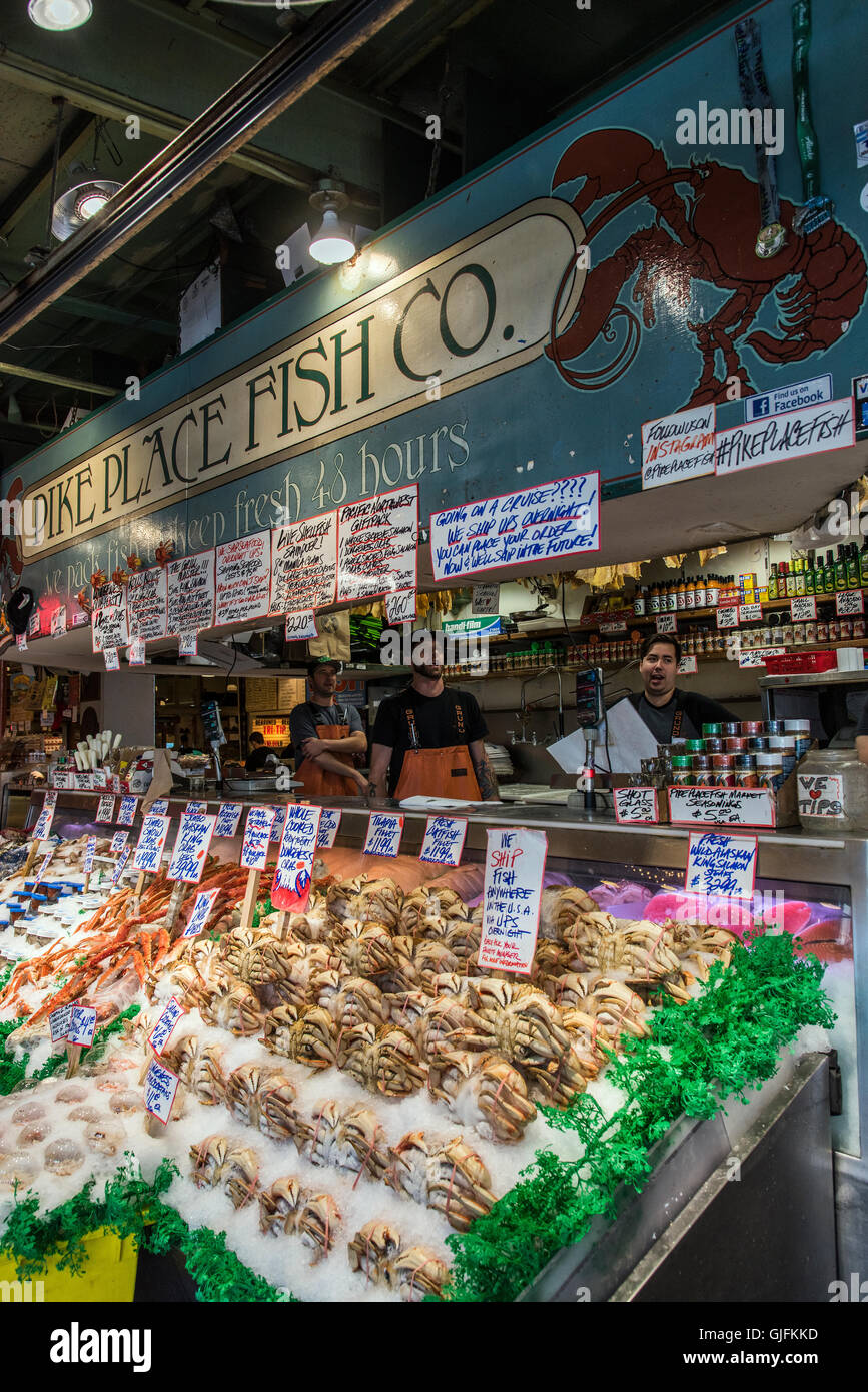 Seattle fish market hi-res stock photography and images - Alamy