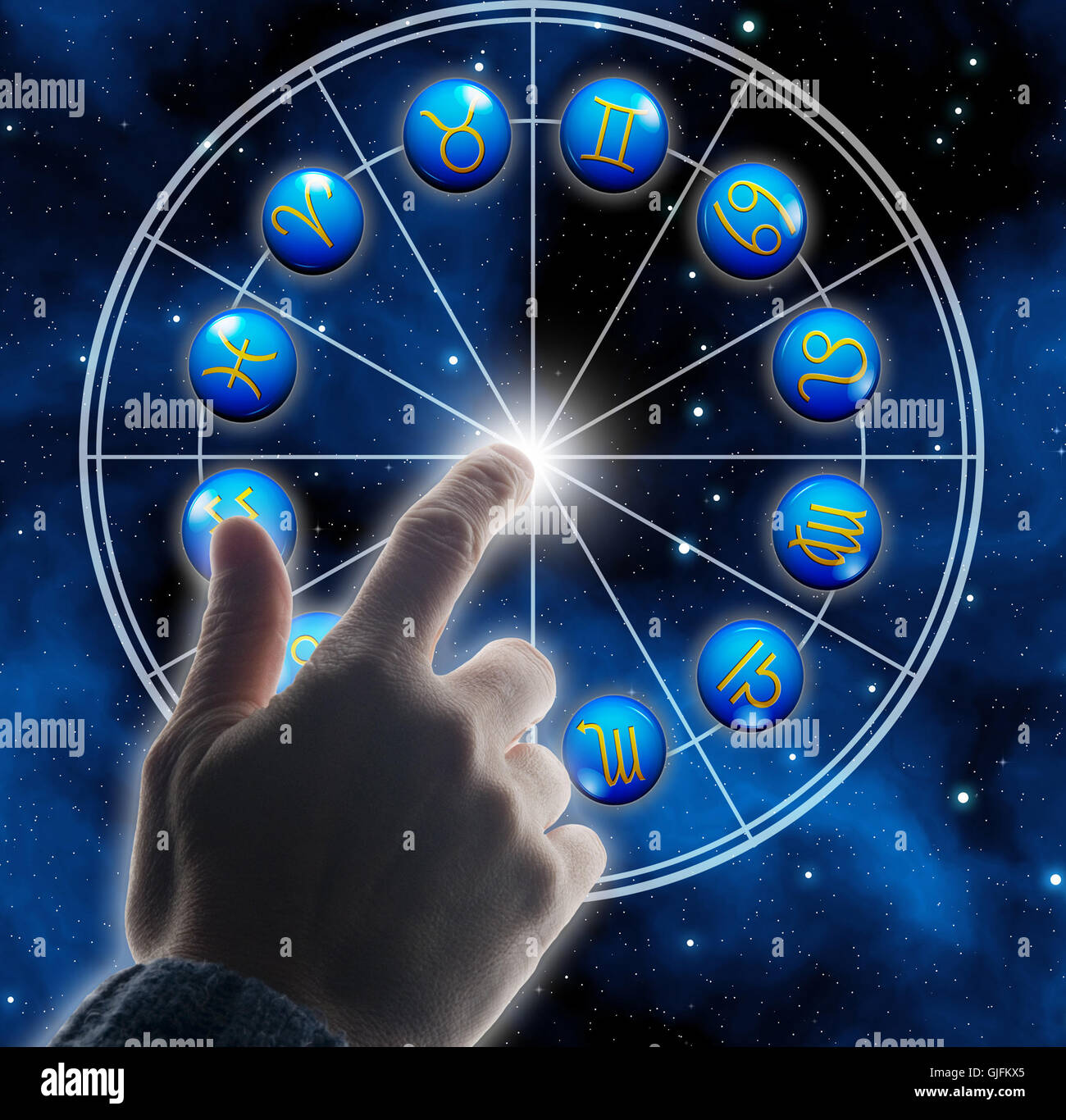 astrology and zodiac concept Stock Photo - Alamy