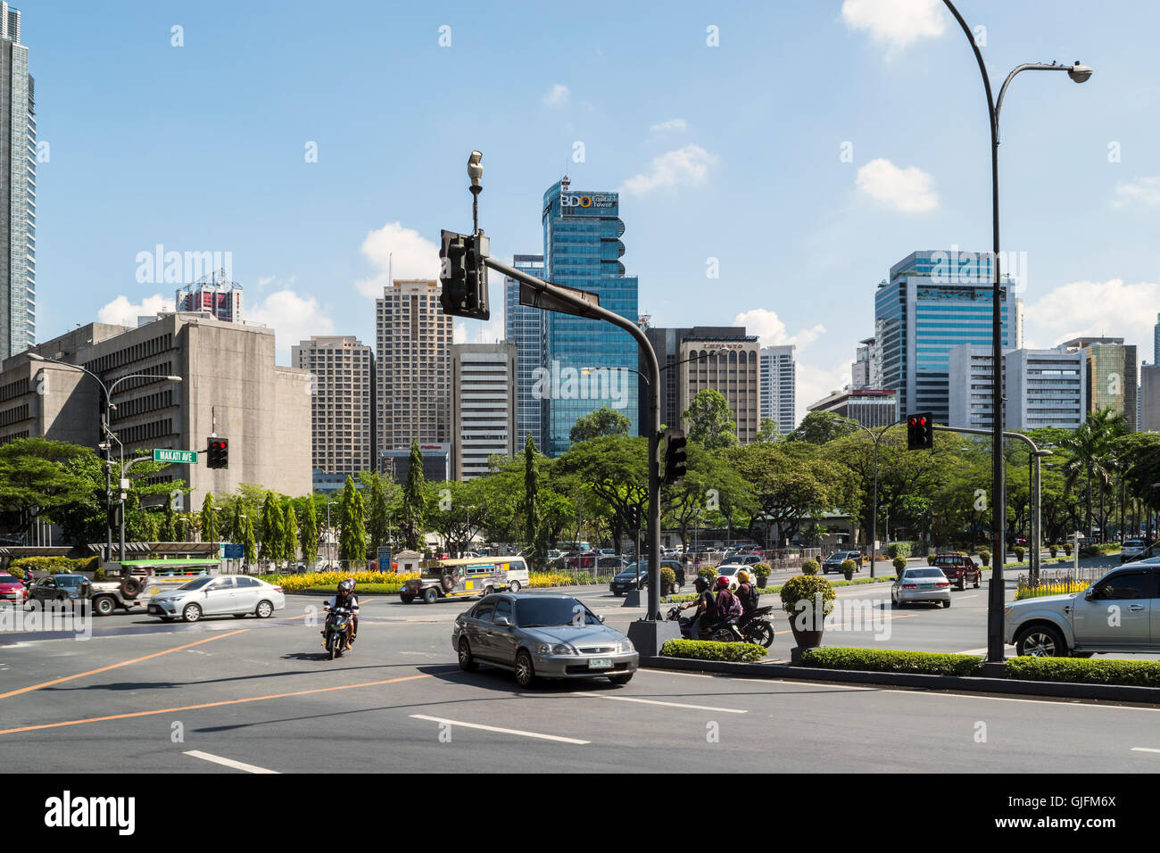 Makati avenue, manila hi-res stock photography and images - Alamy