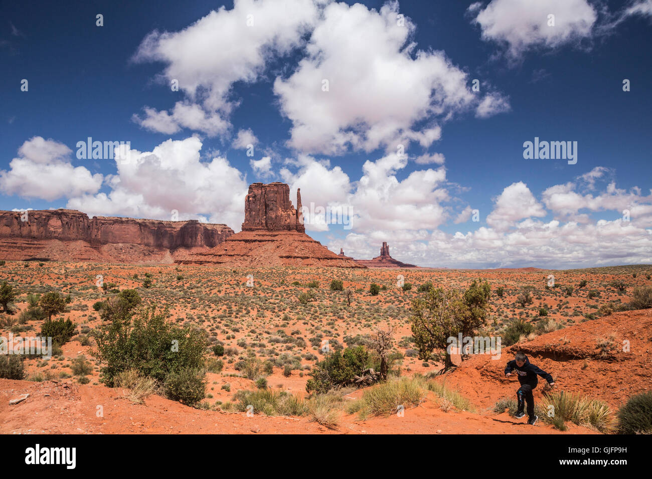 Monument Valley desert landscape and buttes Stock Photo - Alamy