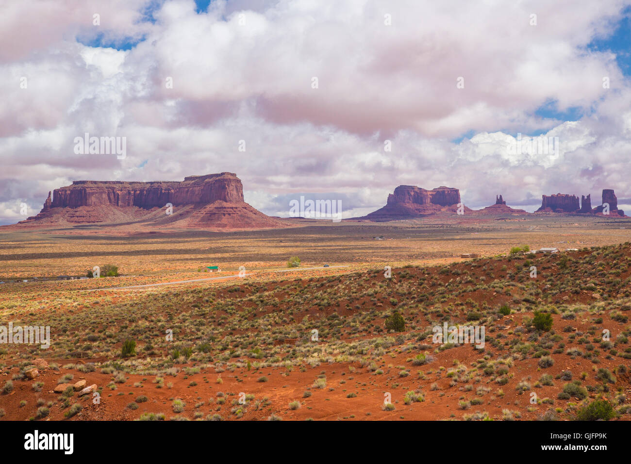Monument Valley desert landscape and buttes Stock Photo - Alamy