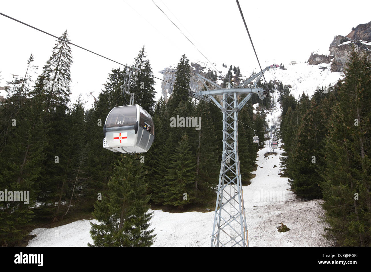 Switzerland Titlis snow mountain Stock Photo - Alamy