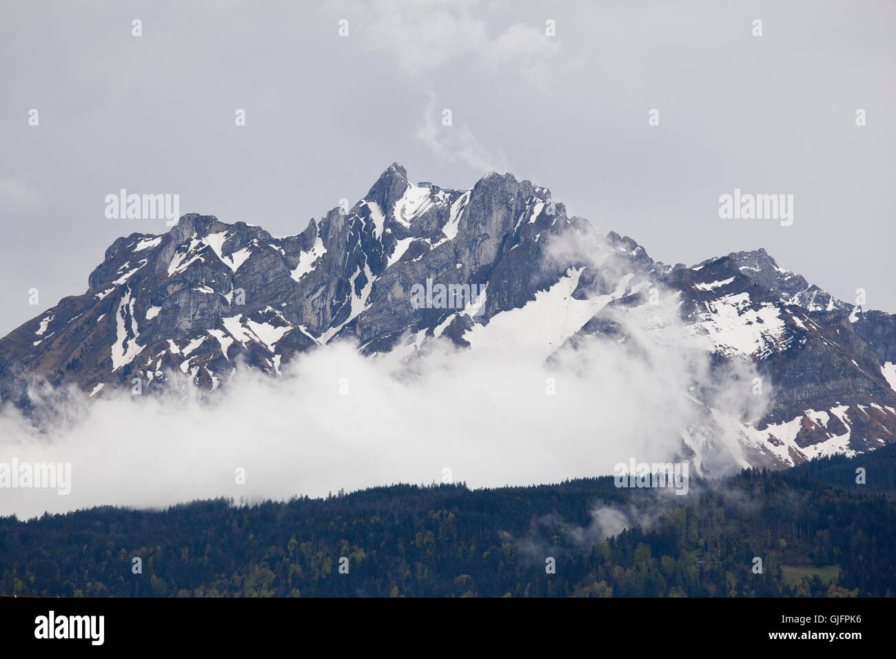 Switzerland Titlis snow mountain Stock Photo - Alamy