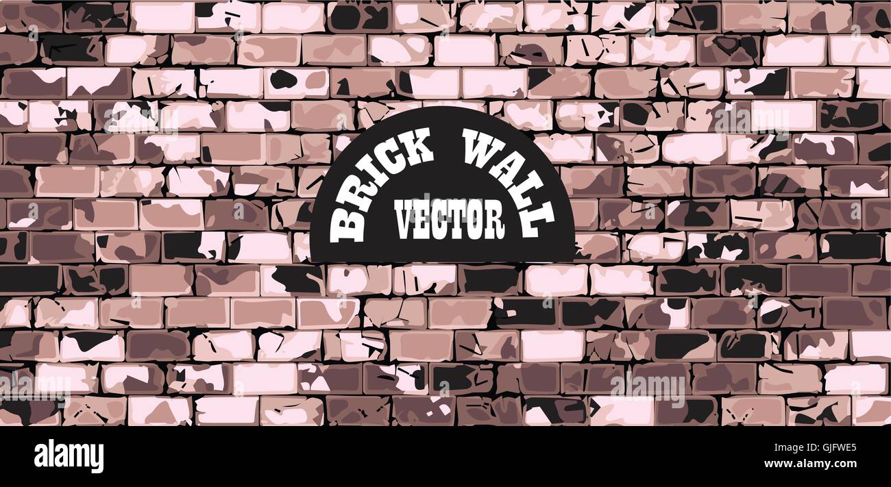 Old brick bricks ancient texture wall Stock Vector Images - Alamy