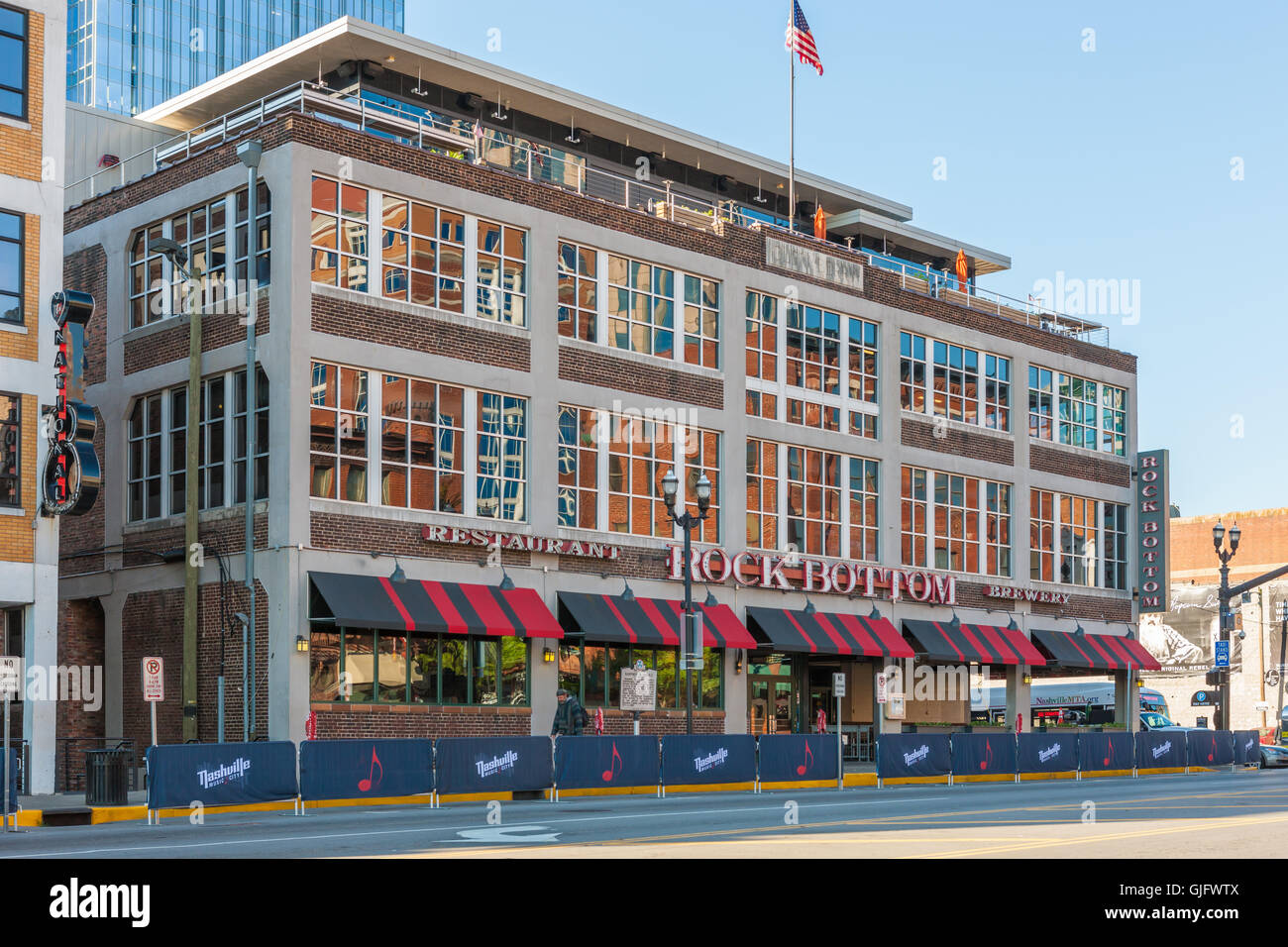 The Rock Bottom restaurant on lower Broadway in Nashville, Tennessee ...