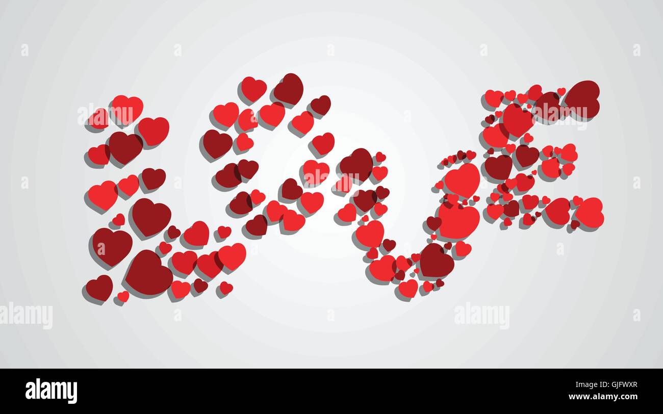 Love hearts vector Stock Vector Images - Alamy