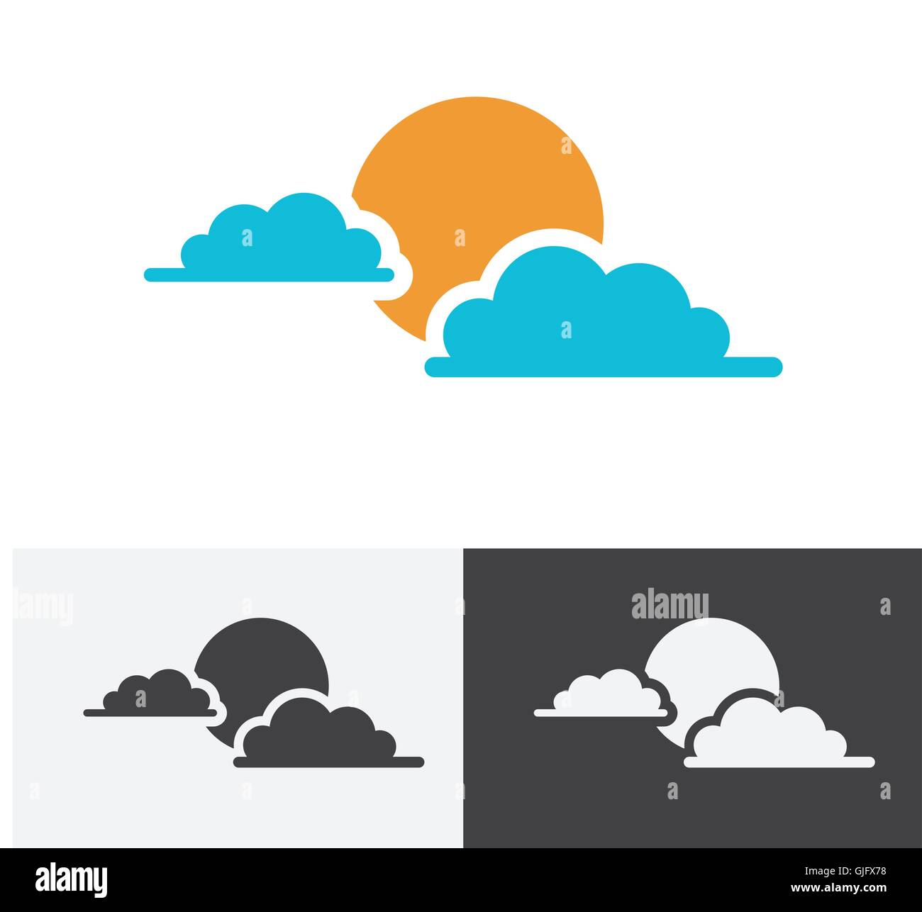 Sky cloud vector vectors hi-res stock photography and images - Alamy