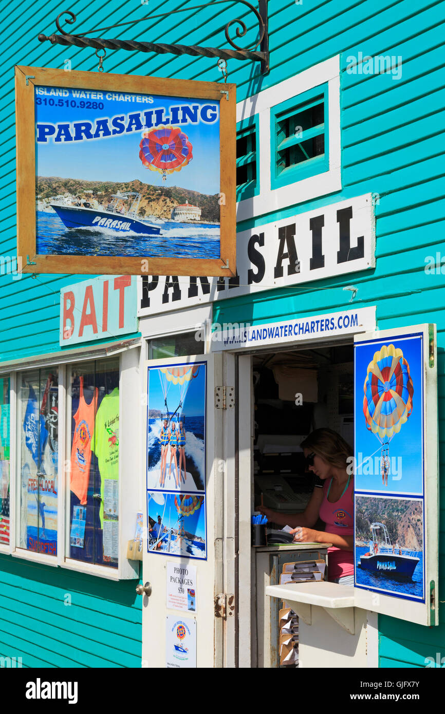 The Green Pier, Avalon City, Catalina Island, Orange County, California ...