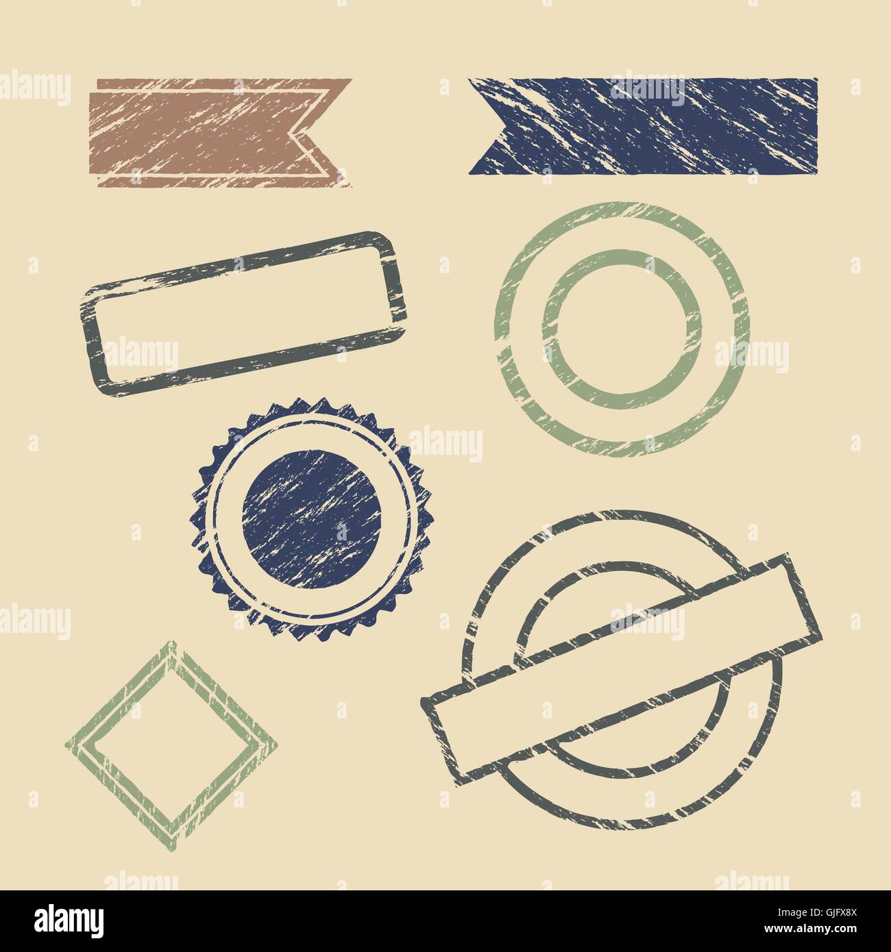 Vector set frames vintage Stock Vector Images - Alamy