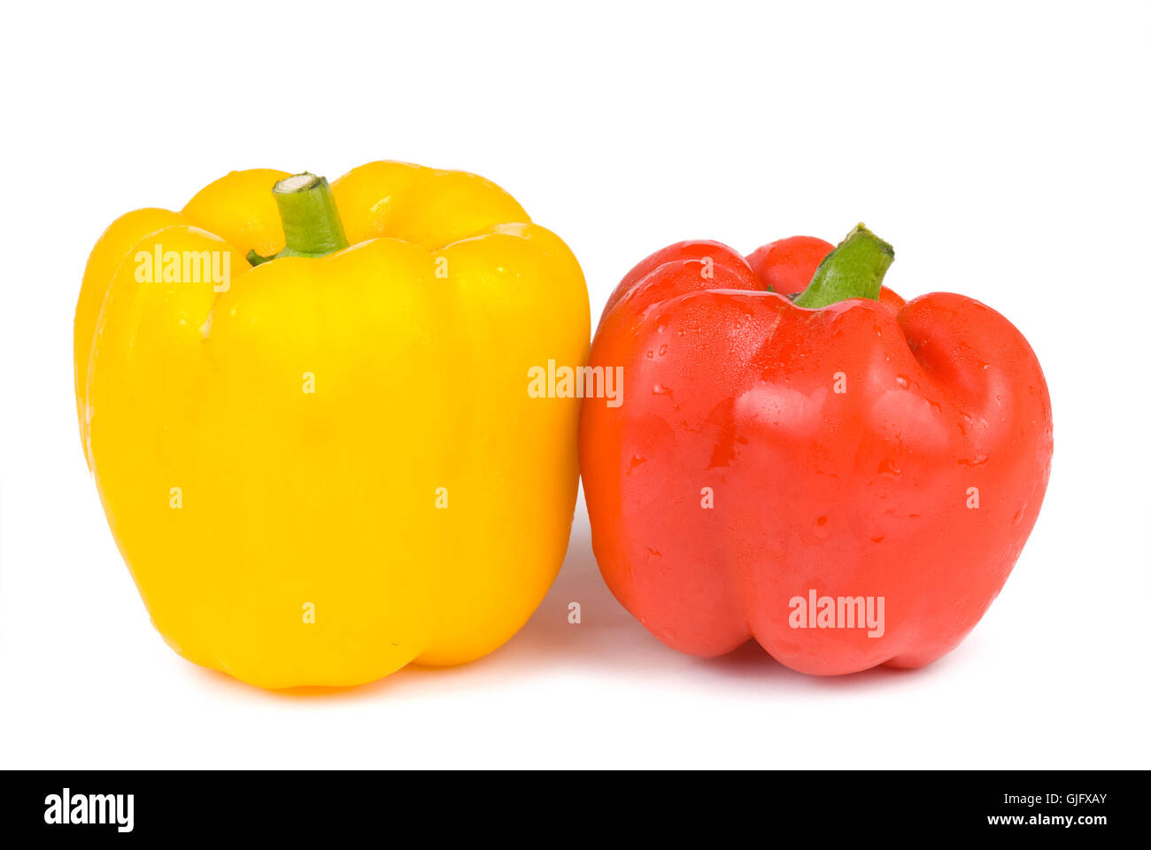 Red and yellow bell pepper plant hi-res stock photography and images ...
