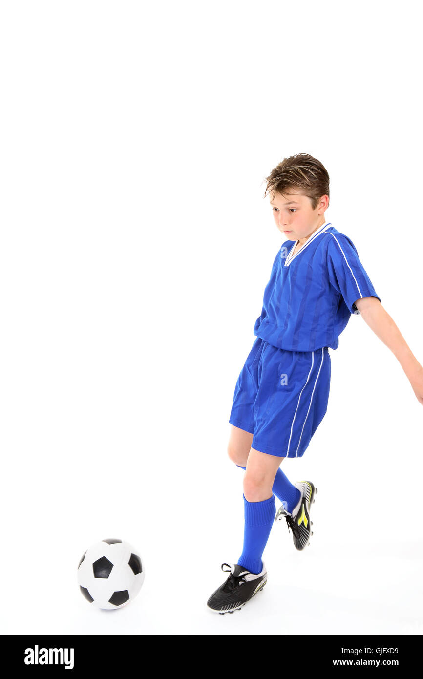 Child playing soccer Stock Photo - Alamy