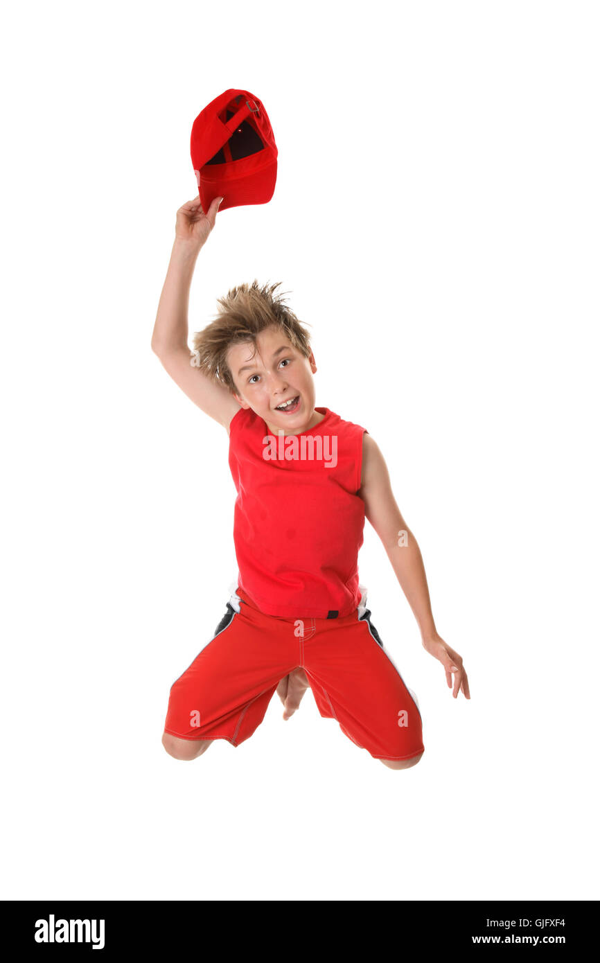 Boy happy active Cut Out Stock Images & Pictures - Alamy