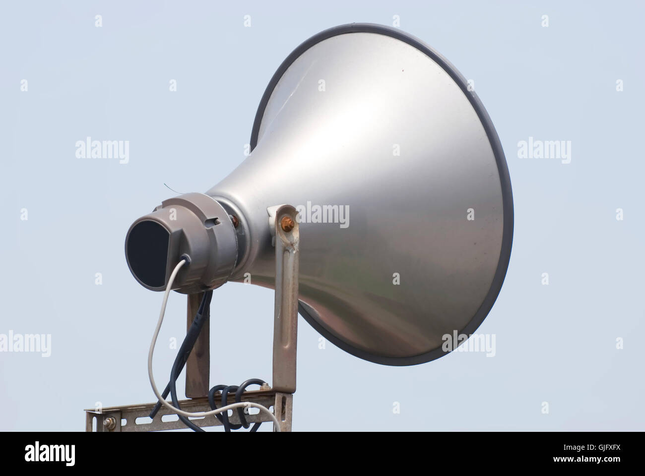 megaphone speak to sky Stock Photo - Alamy