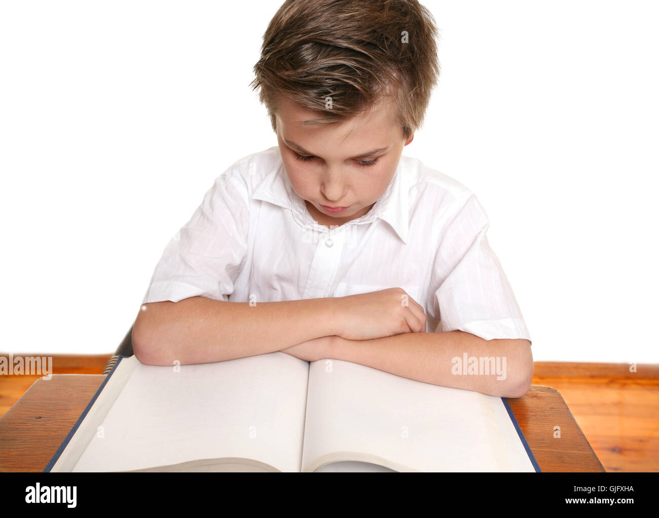 Student reading or studying Stock Photo - Alamy