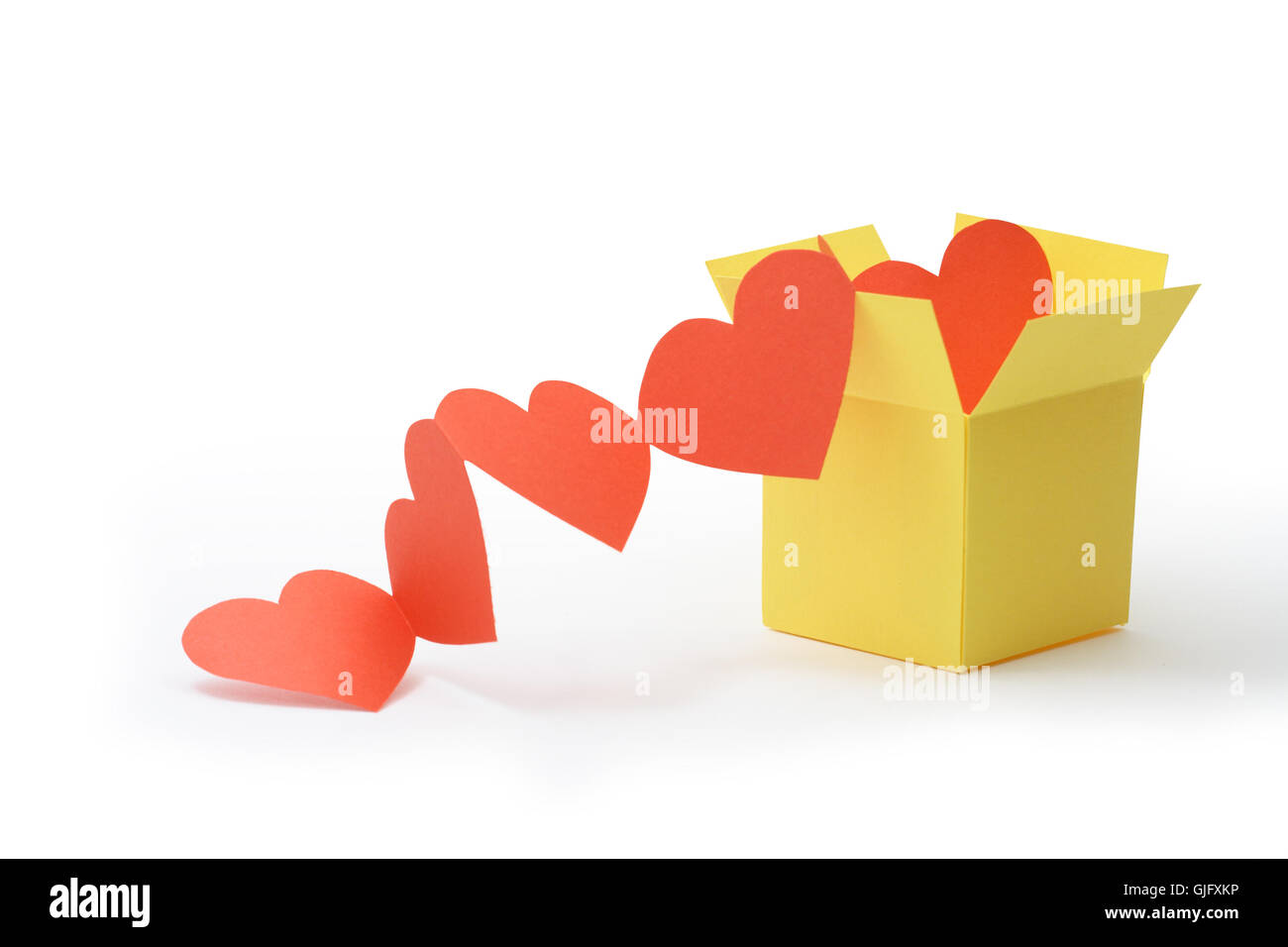 Box With Hearts Stock Photo - Alamy