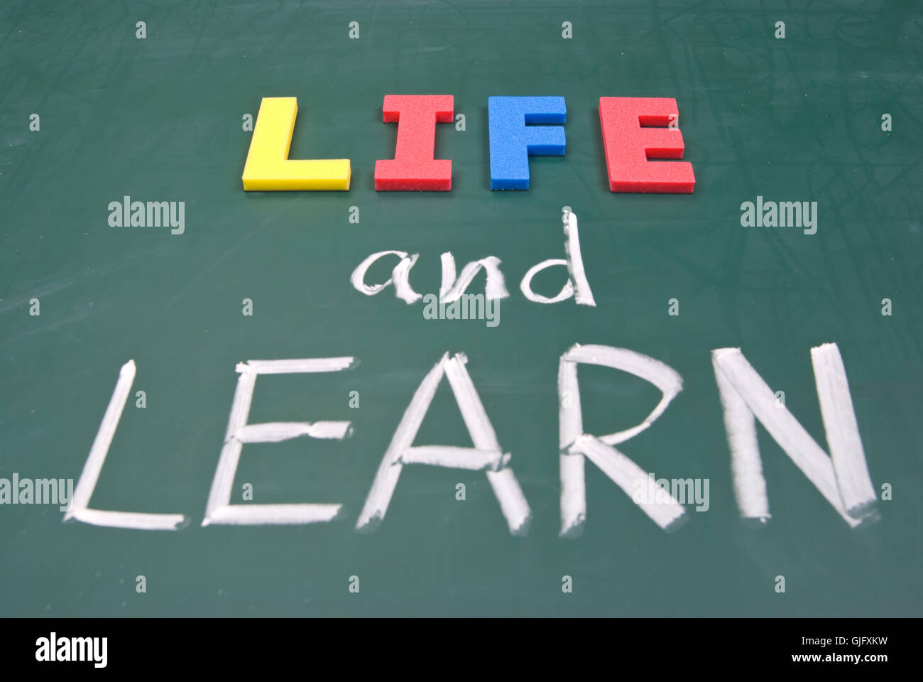 Life and learn Stock Photo - Alamy