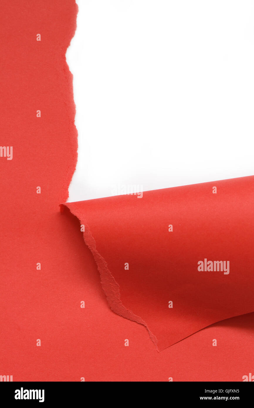 Red paper sheet hi-res stock photography and images - Alamy