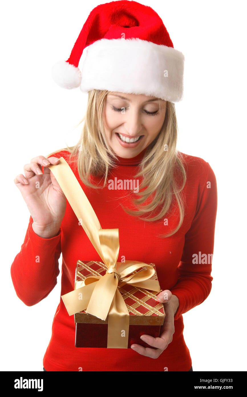 Open present hi-res stock photography and images - Alamy