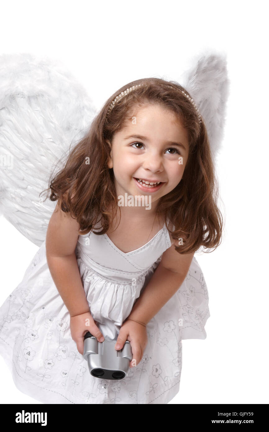 Cute girl angel hi-res stock photography and images - Alamy