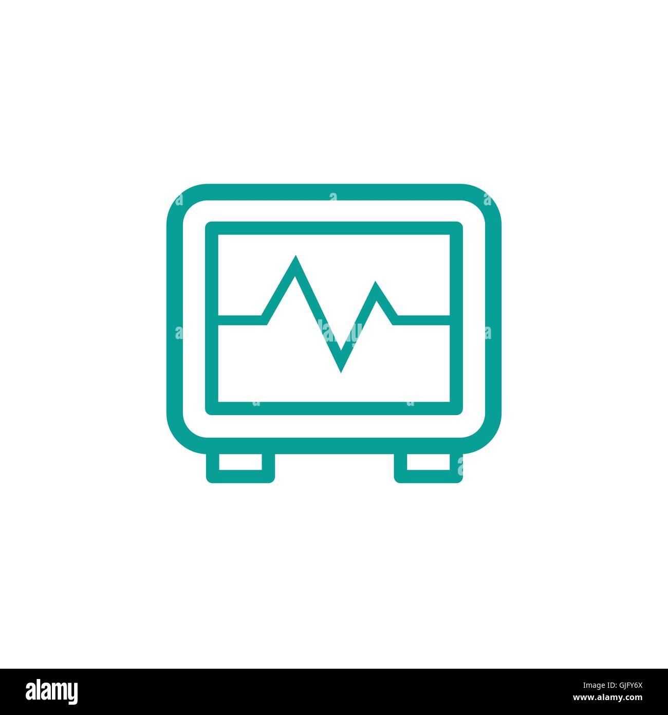 Pulse rate line in Cut Out Stock Images & Pictures - Alamy