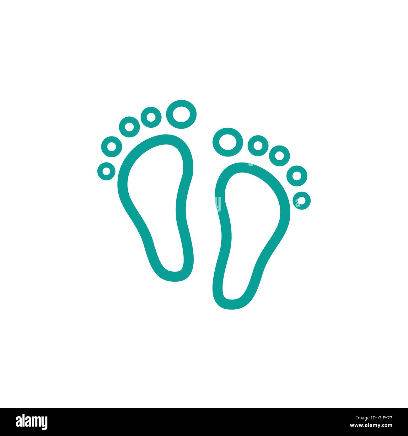 Medical footprint Stock Vector Images - Alamy