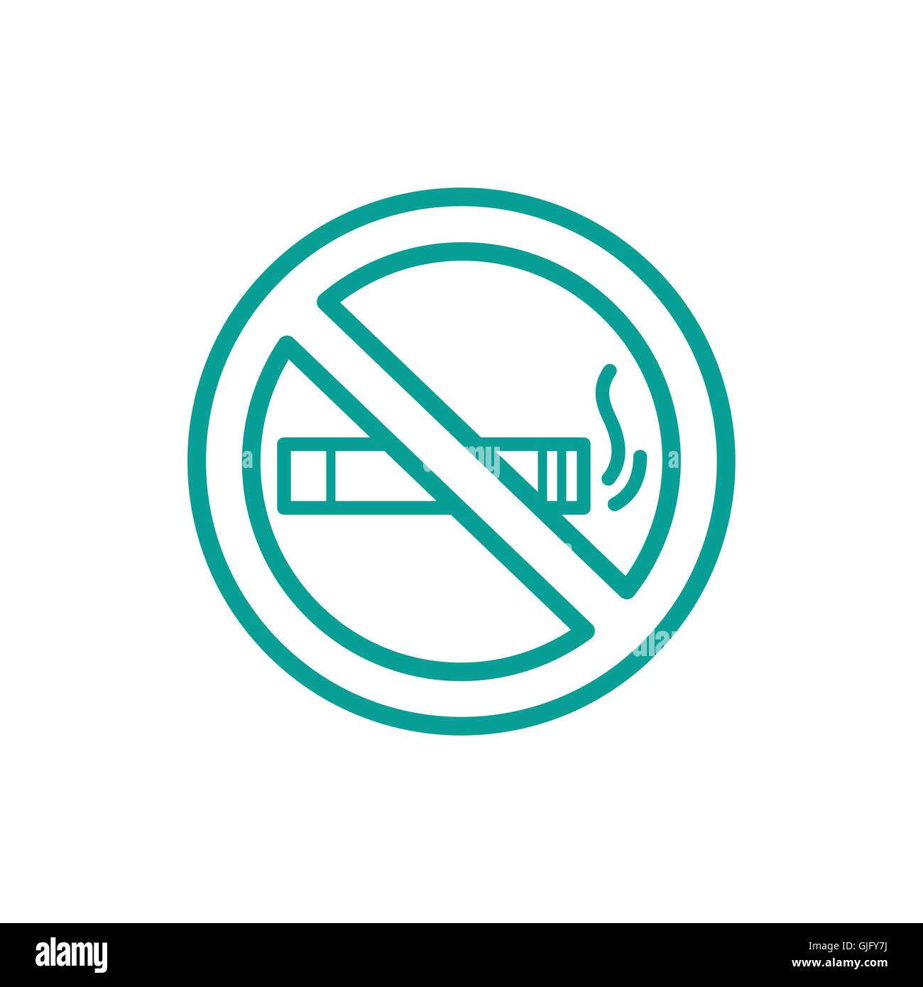 No smoking outline hi-res stock photography and images - Alamy