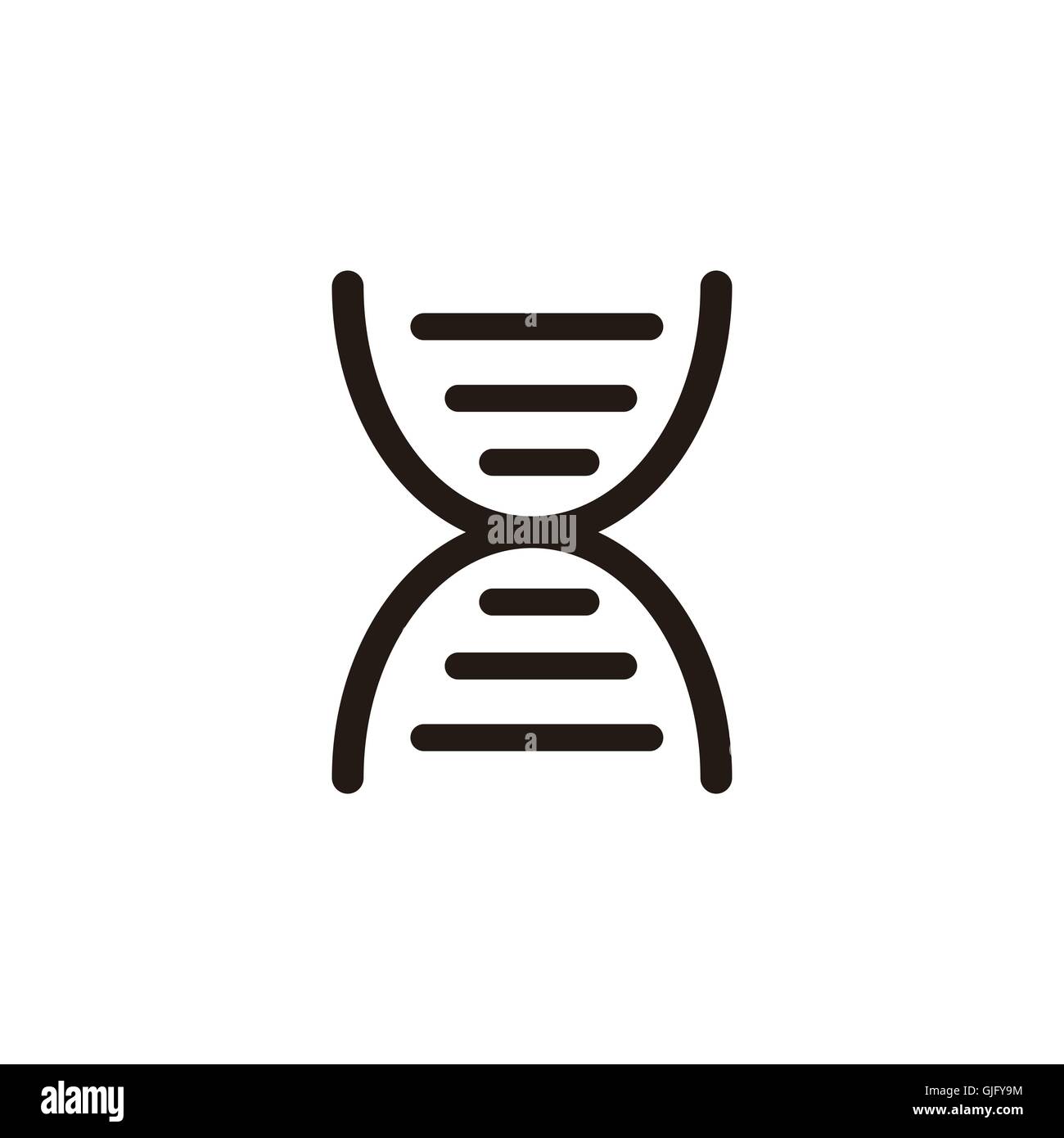 Dna strand isolated Stock Vector Images - Alamy