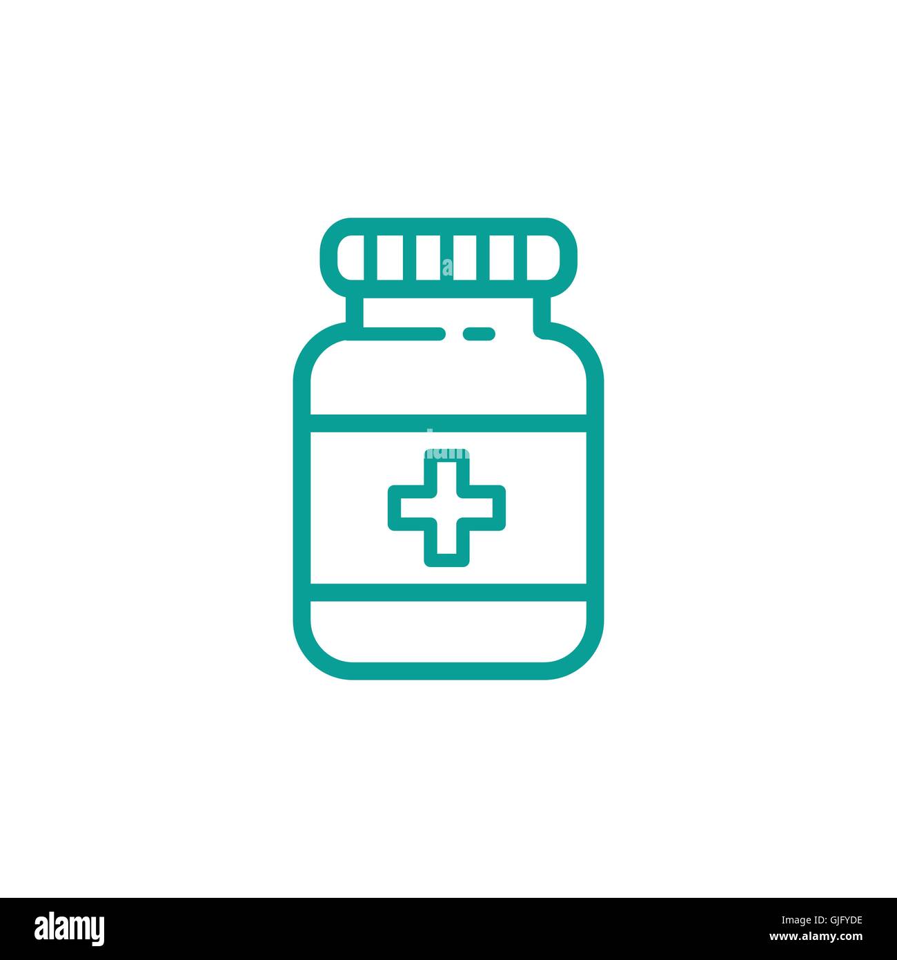 Jar icon in line Stock Vector Images - Alamy