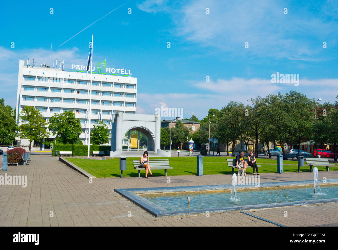 Ruutli plats, Parnu, Estonia, Baltic States, Europe Stock Photo - Alamy