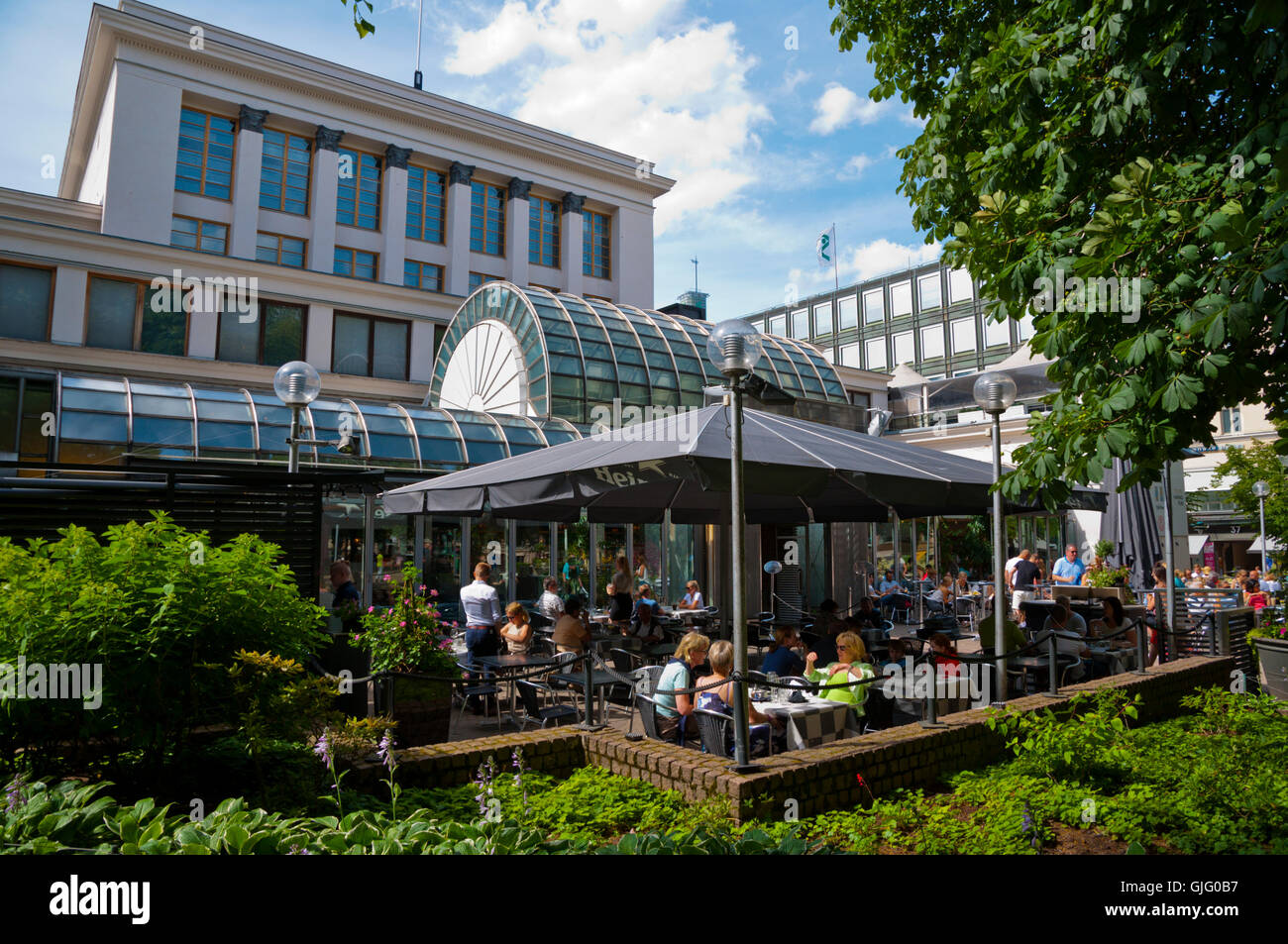 Restaurant Teatteri, Esplanadi park, Helsinki, Finland Stock Photo - Alamy