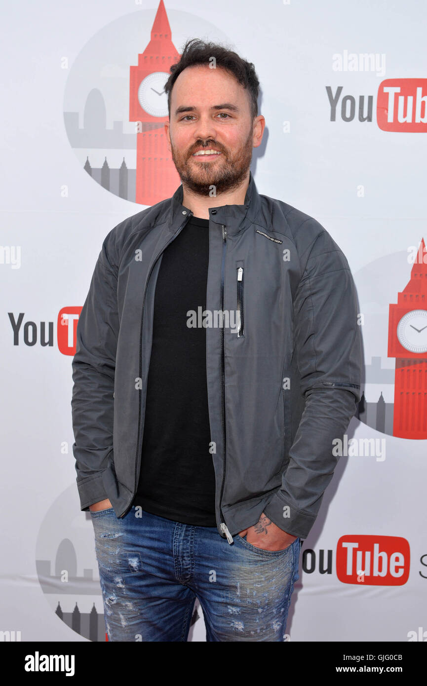 EDITORIAL USE ONLY YouTube creator Jonathan Joly attends the red carpet ...