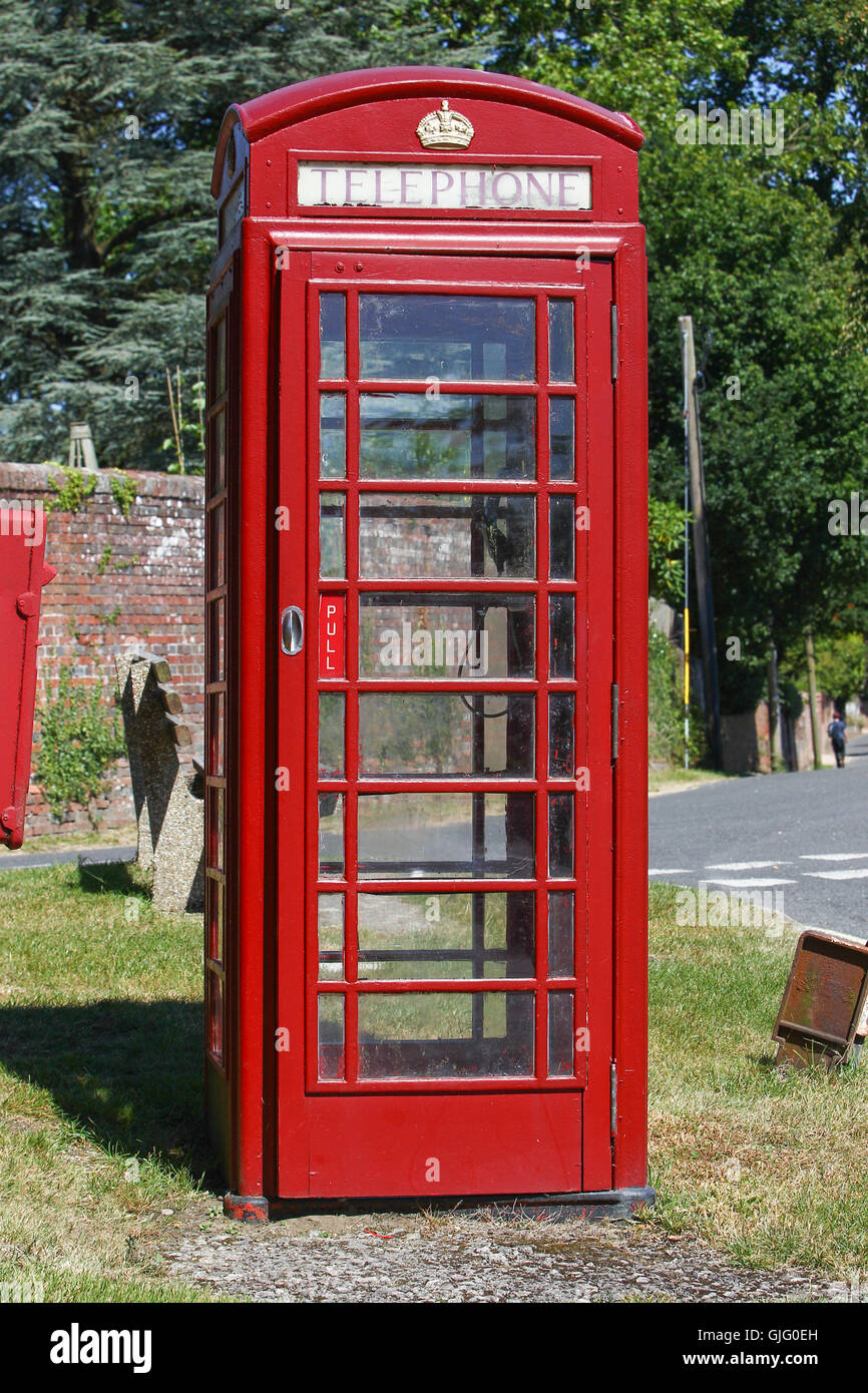 Interior of vintage telephone box hi-res stock photography and images ...