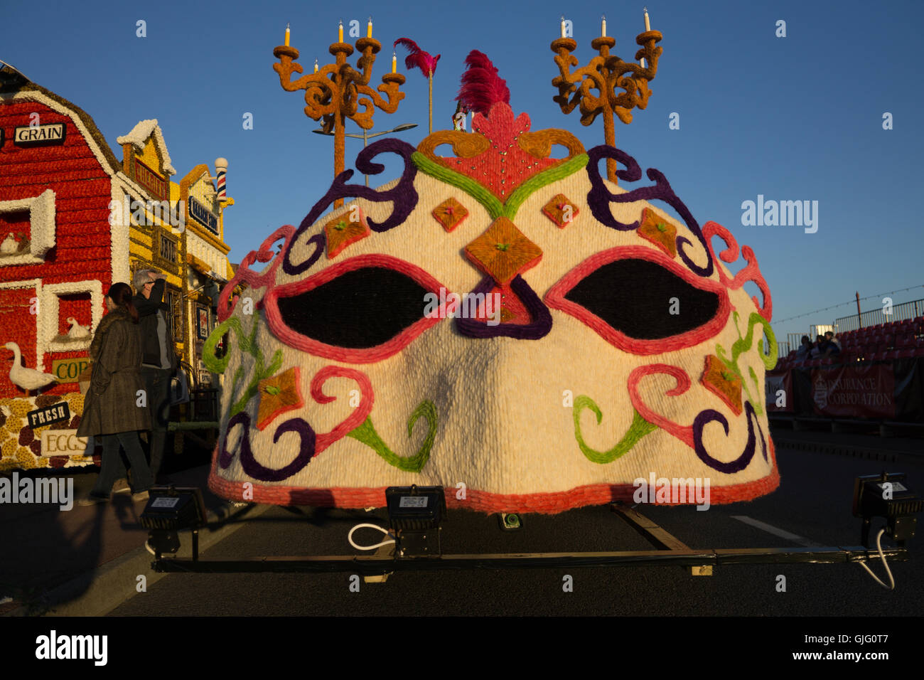 A participant float along the parade route of the Jersey Battle of ...