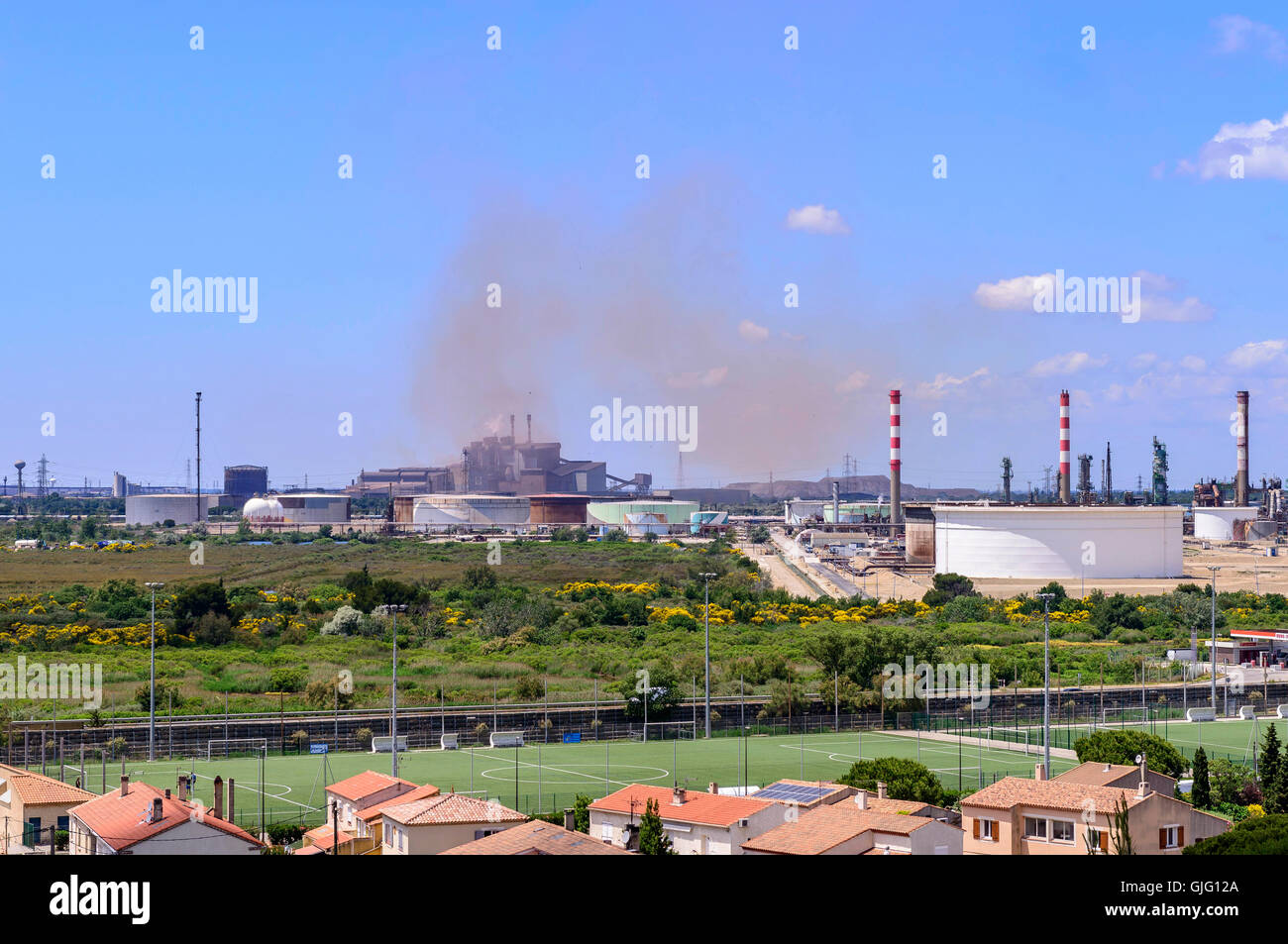Terminal de Fos Usine Siderurgique de Provence Fos Bdr France Stock ...