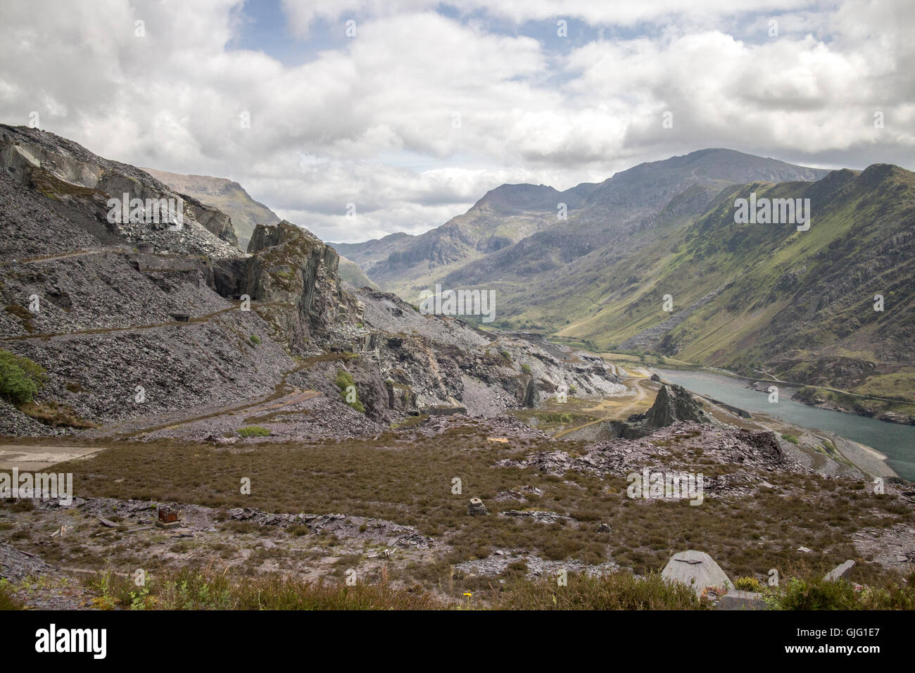 Dinorwig Slate Quarry, Snowdonia, Wales Stock Photo - Alamy