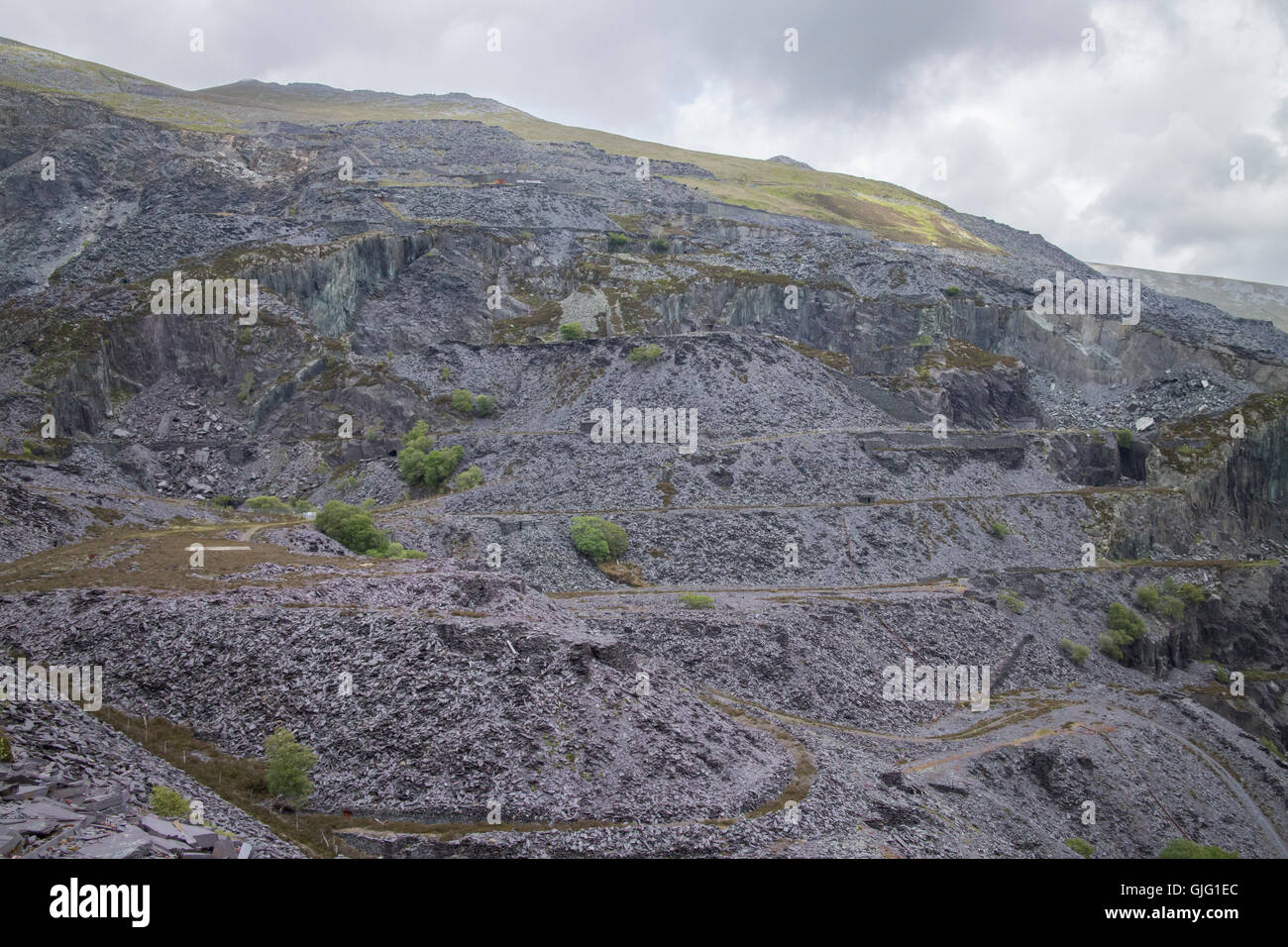 Dinorwig Slate Quarry, Snowdonia, Wales Stock Photo - Alamy