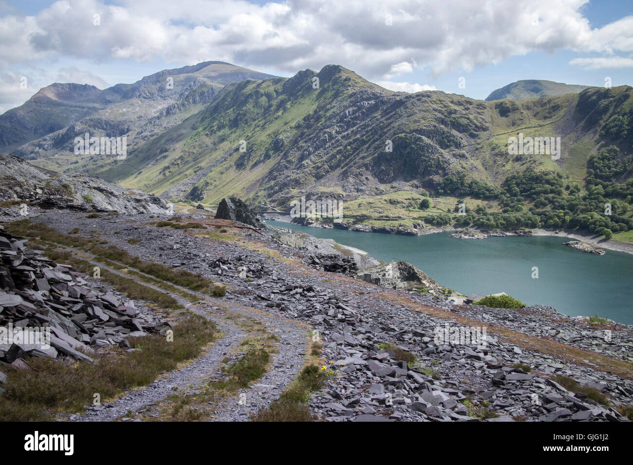 Dinorwig Slate Quarry, Snowdonia, Wales Stock Photo - Alamy