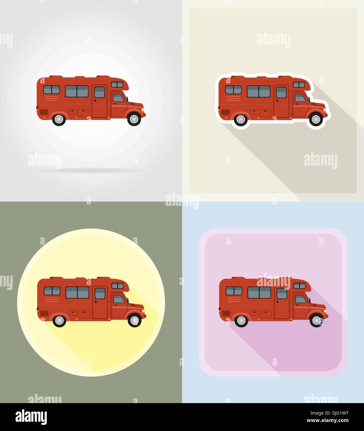 Residential caravan Stock Vector Images - Alamy