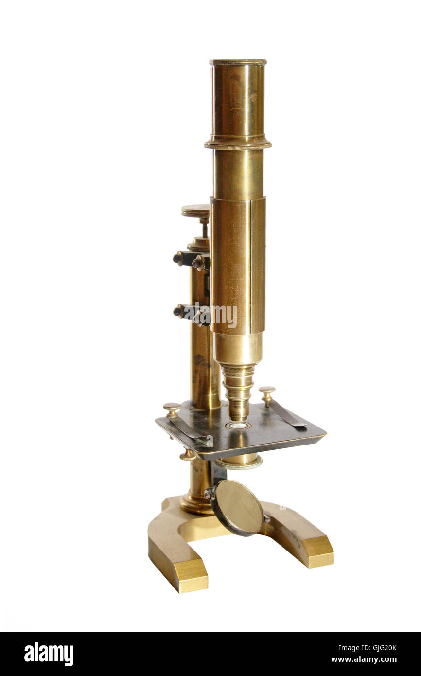 Antique microscope Cut Out Stock Images & Pictures - Alamy