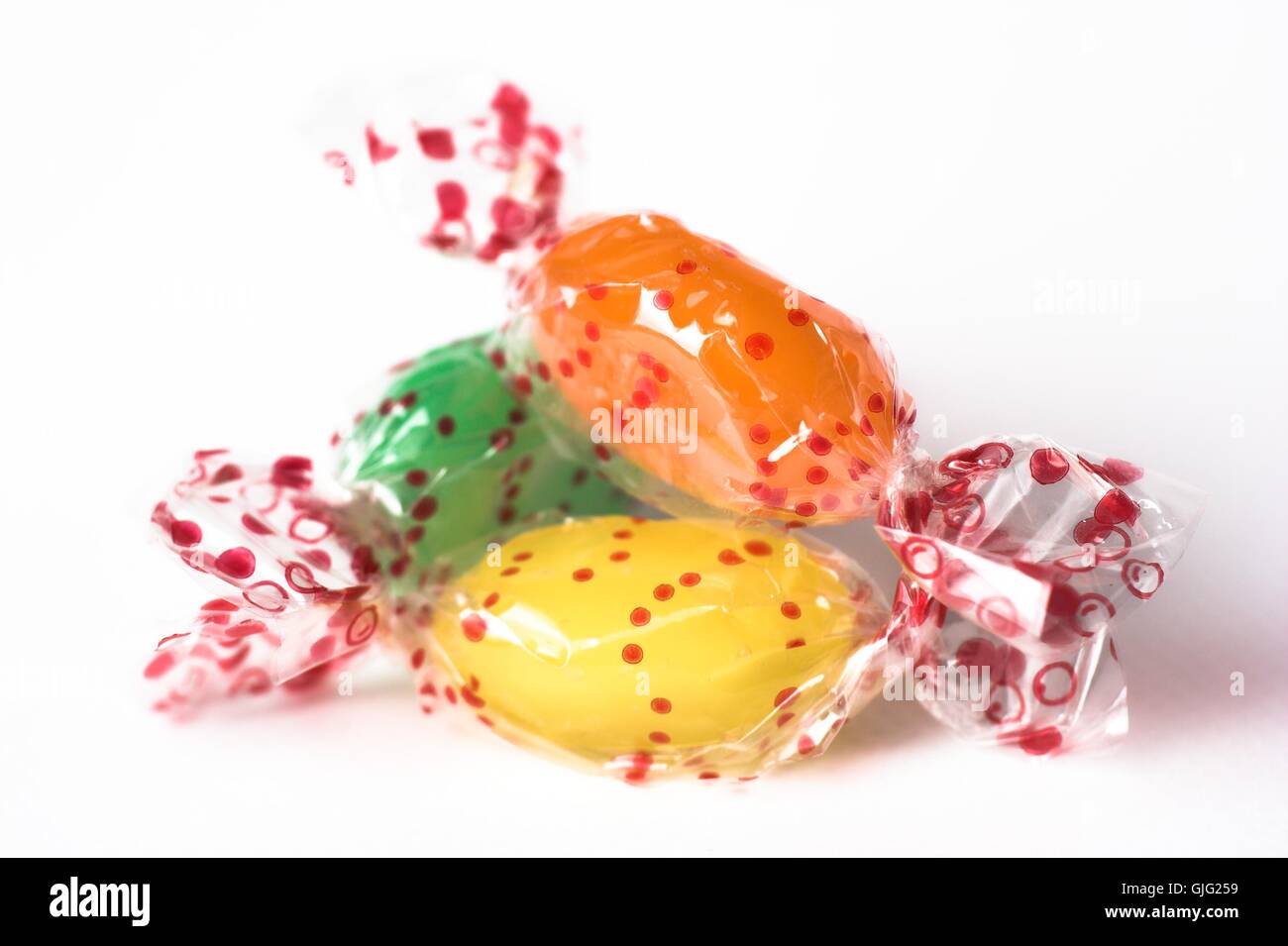 three candy (option 2 Stock Photo - Alamy