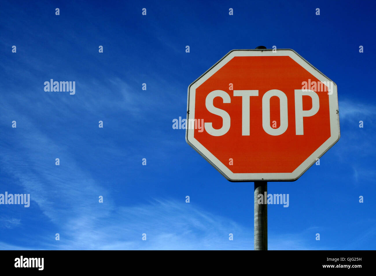 sign signal blue Stock Photo - Alamy