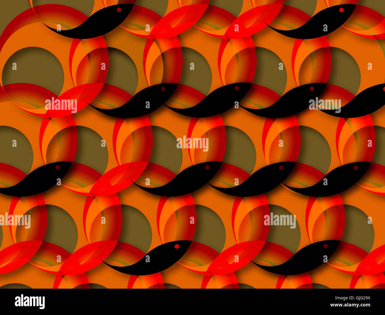 graphic aquarium fish Stock Photo - Alamy