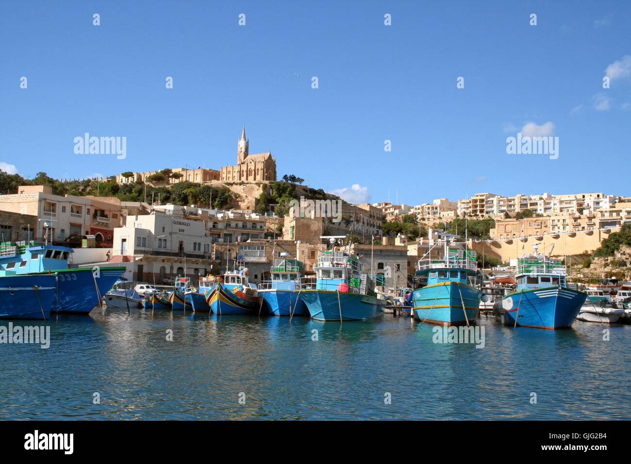 mgarr harbour in gozo Stock Photo - Alamy